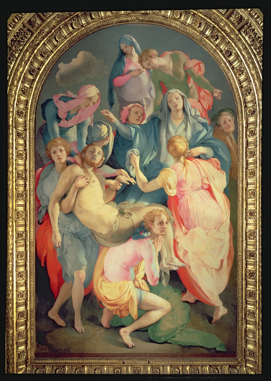 Die Kreuzabnahme Christi, 1525-28 (Tafel)